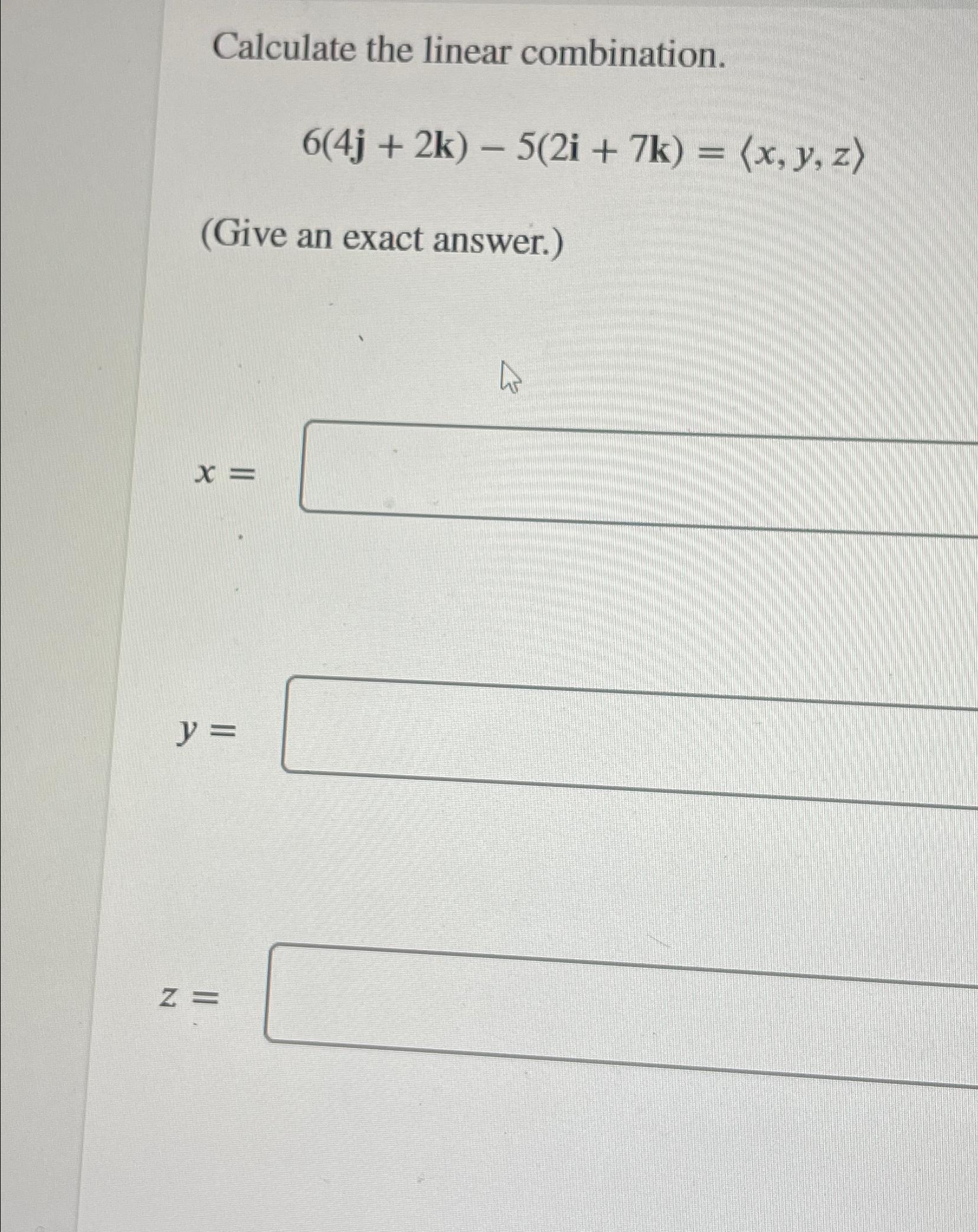 Solved Calculate the linear | Chegg.com