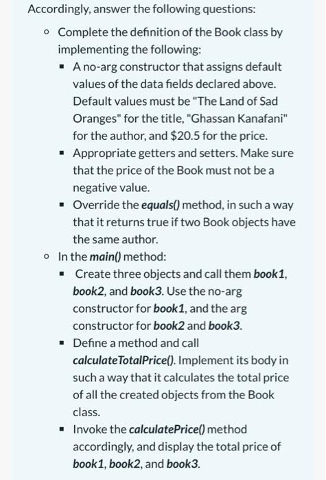 Solved Consider the following partial definition of the Book | Chegg.com