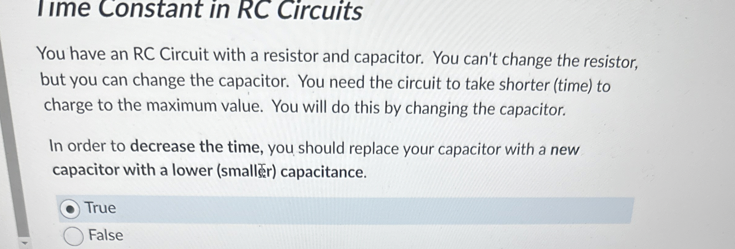 Solved Iıme Constant in RC CircuitsYou have an RC Circuit | Chegg.com