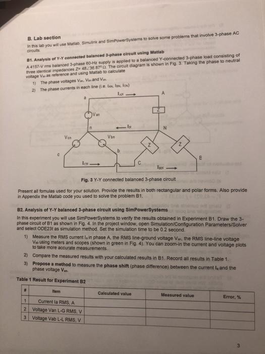 Solved Experiment 2 Basic 1-phase and 3-phase AC circuits | Chegg.com