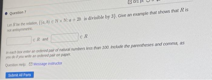 Solved Let R be the relation, {(a,b)∈N×N:a+2b is divisible | Chegg.com