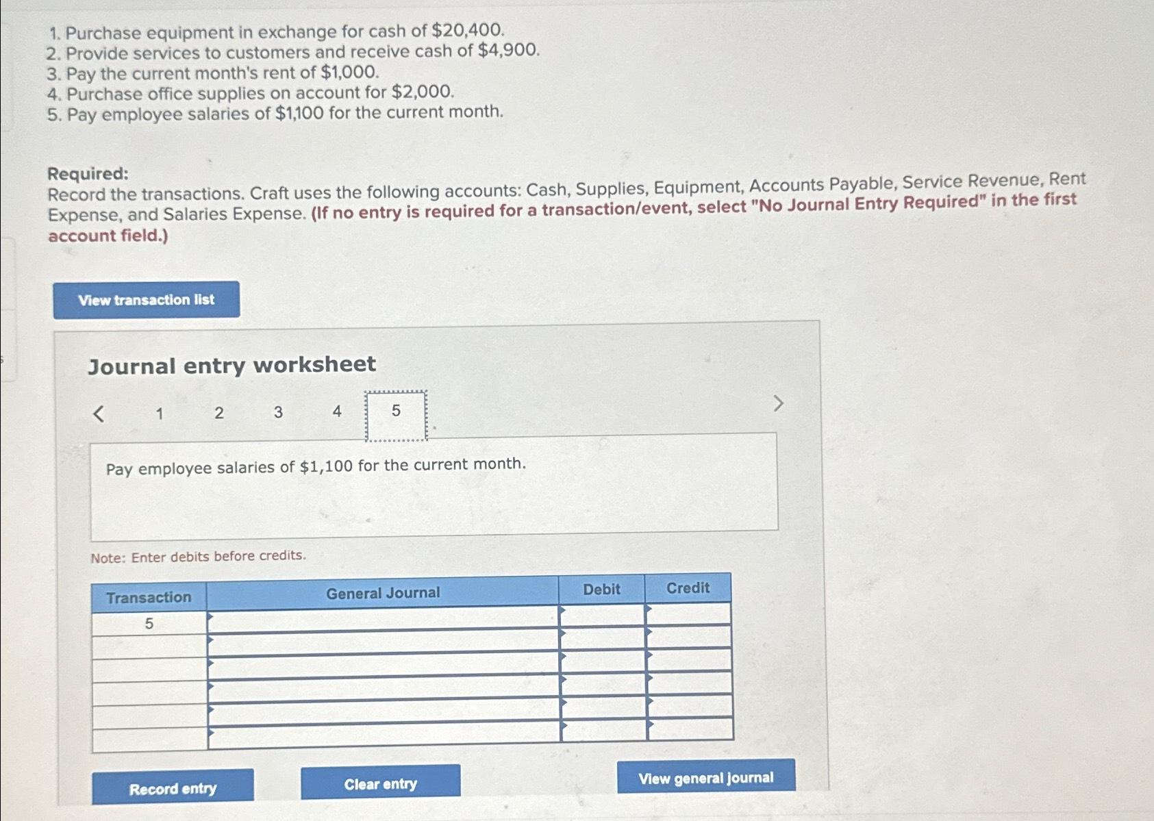 Solved Purchase equipment in exchange for cash of | Chegg.com