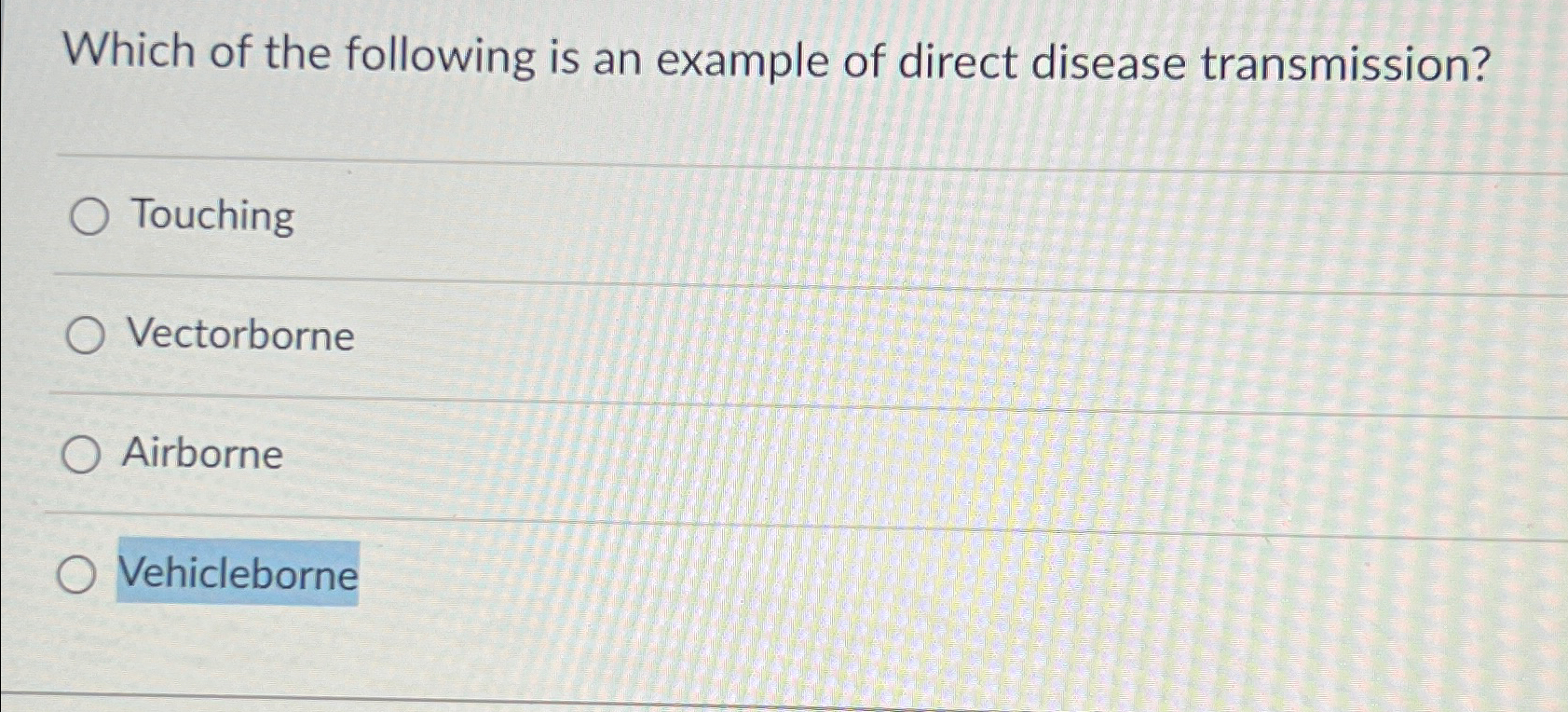 Solved Which of the following is an example of direct | Chegg.com