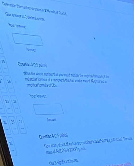 Solved Determine the number das in 294 CIRIS Give answer to | Chegg.com