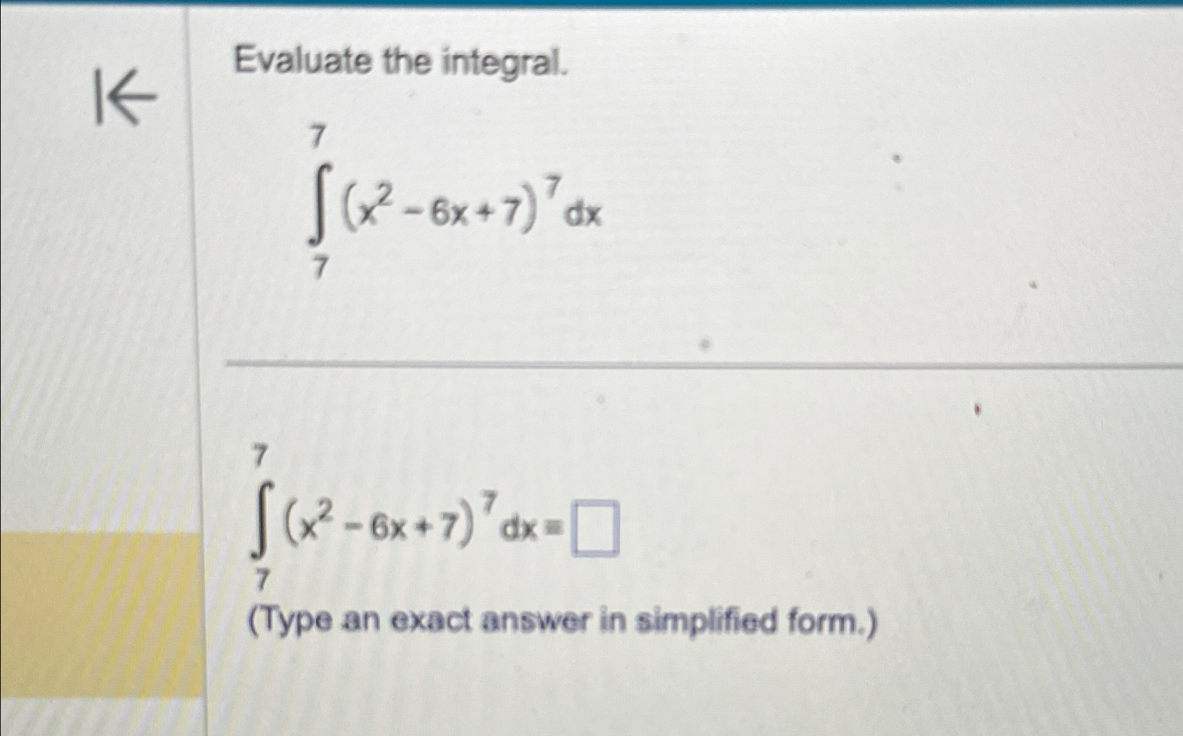 Solved Evaluate the | Chegg.com