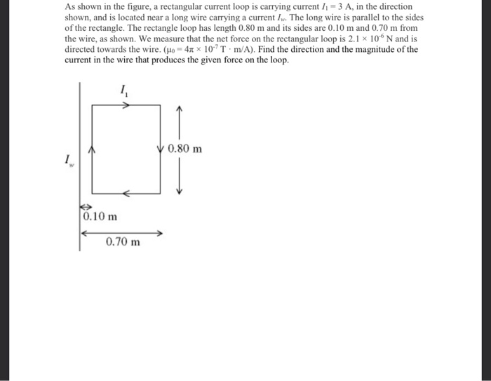 Solved As shown in the figure, a rectangular current loop is | Chegg.com