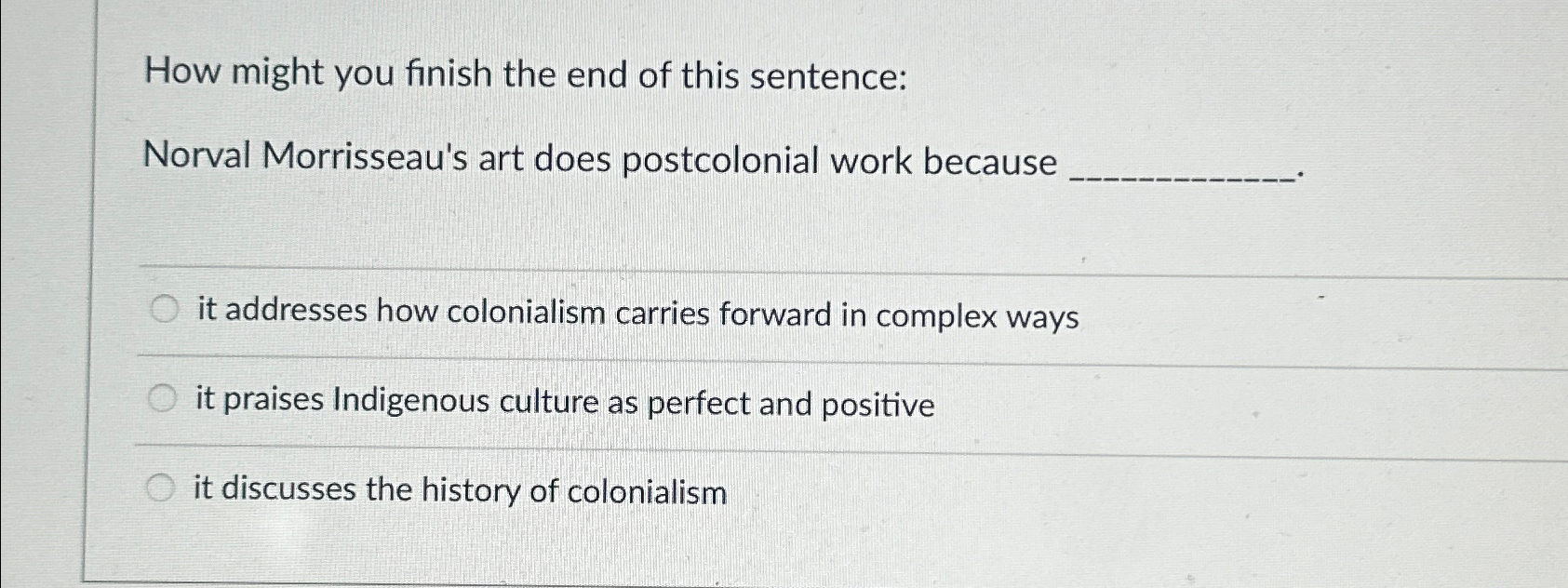 Solved How might you finish the end of this sentence:Norval | Chegg.com