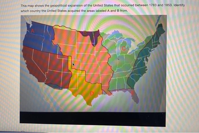 Solved This map shows the geopolitical expansion of the | Chegg.com