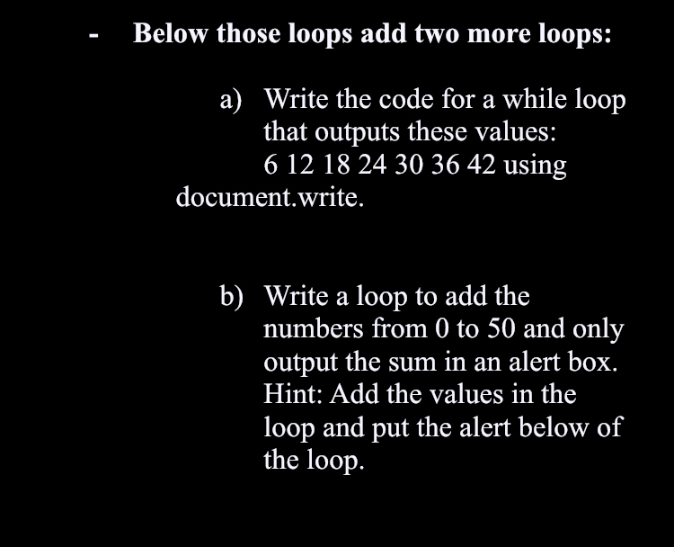 Solved Insert the loops from parts A, ﻿and B below into a | Chegg.com