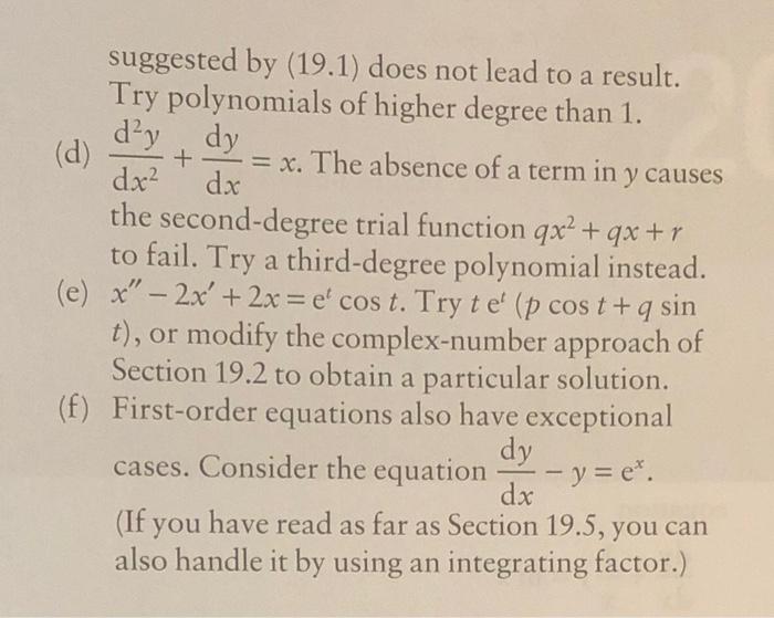 Solved The following cases are exceptional cases of types | Chegg.com