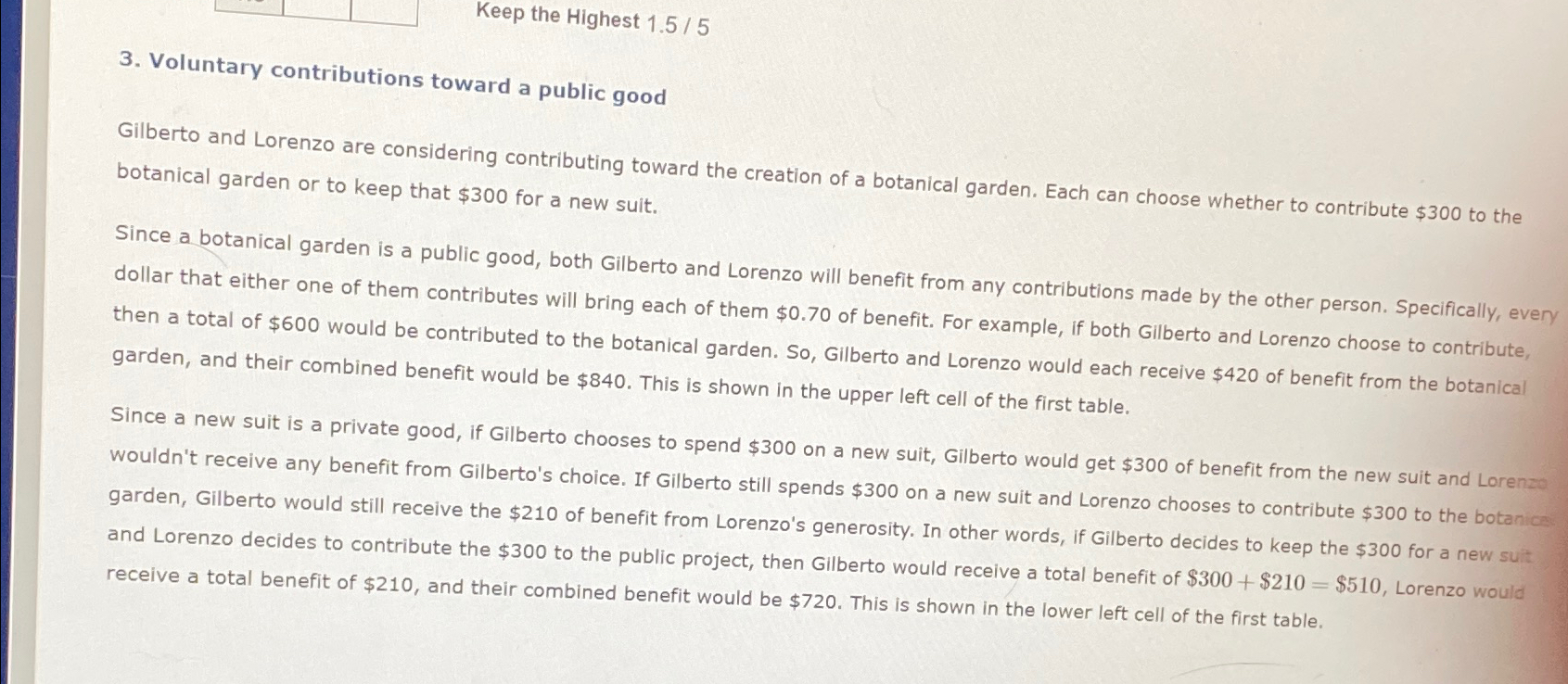 Solved Keep the Highest 1.5 / 53. ﻿Voluntary contributions | Chegg.com