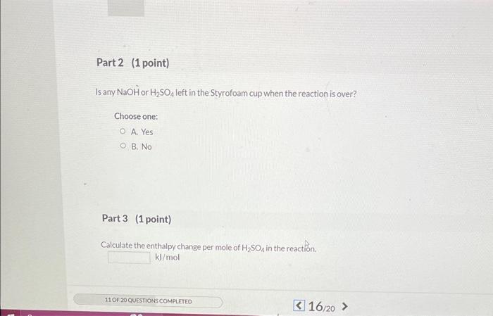 Solved 6 Question (3 points) a See page 298 A 90.2 mL Lample | Chegg.com
