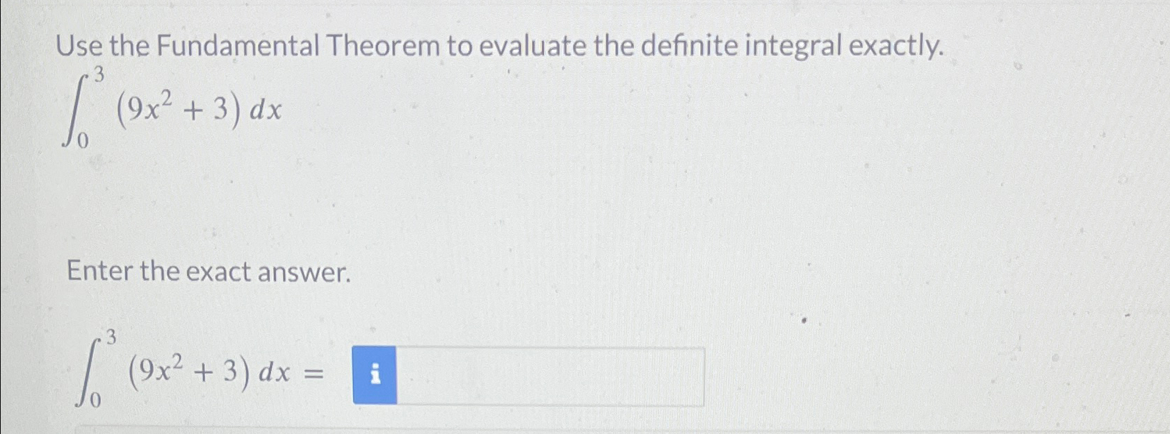 Solved Use the Fundamental Theorem to evaluate the definite | Chegg.com