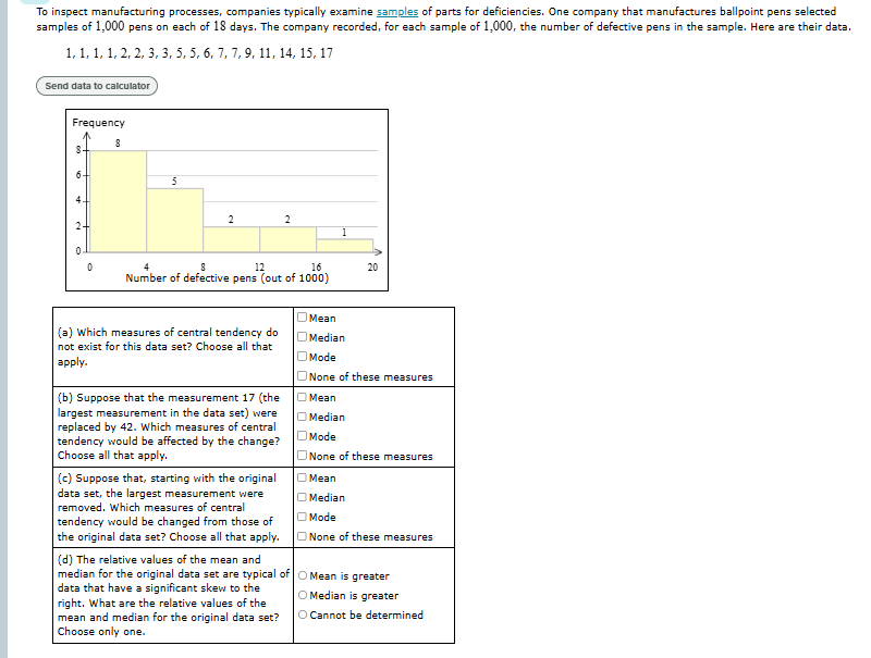 Solved To inspect manufacturing processes, companies | Chegg.com