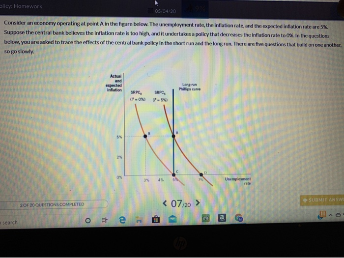 Solved blicy: Homework 05/04/20 Consider an economy | Chegg.com