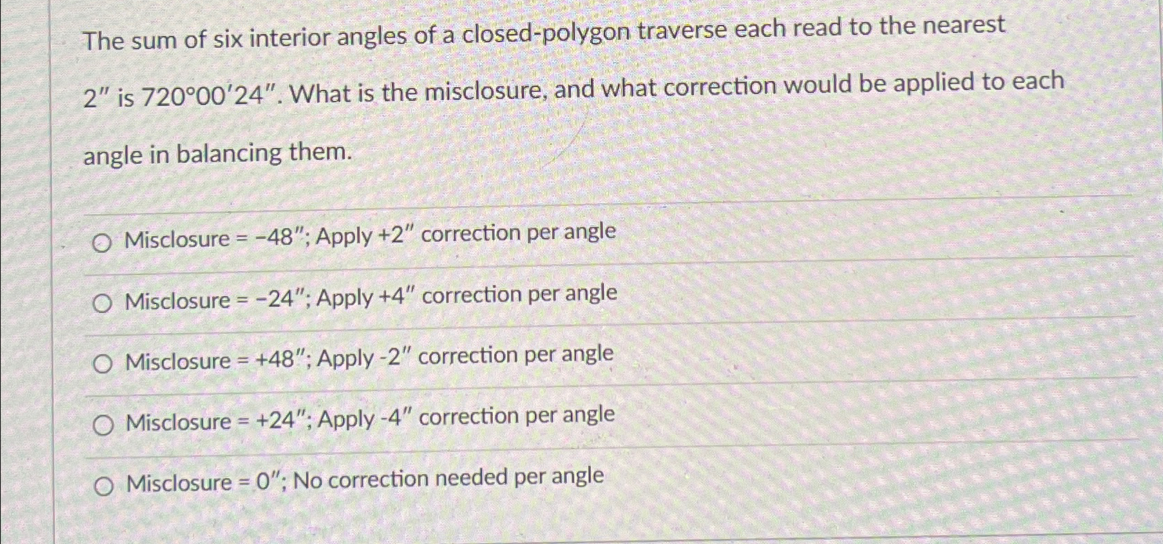 Solved The sum of six interior angles of a closed-polygon | Chegg.com