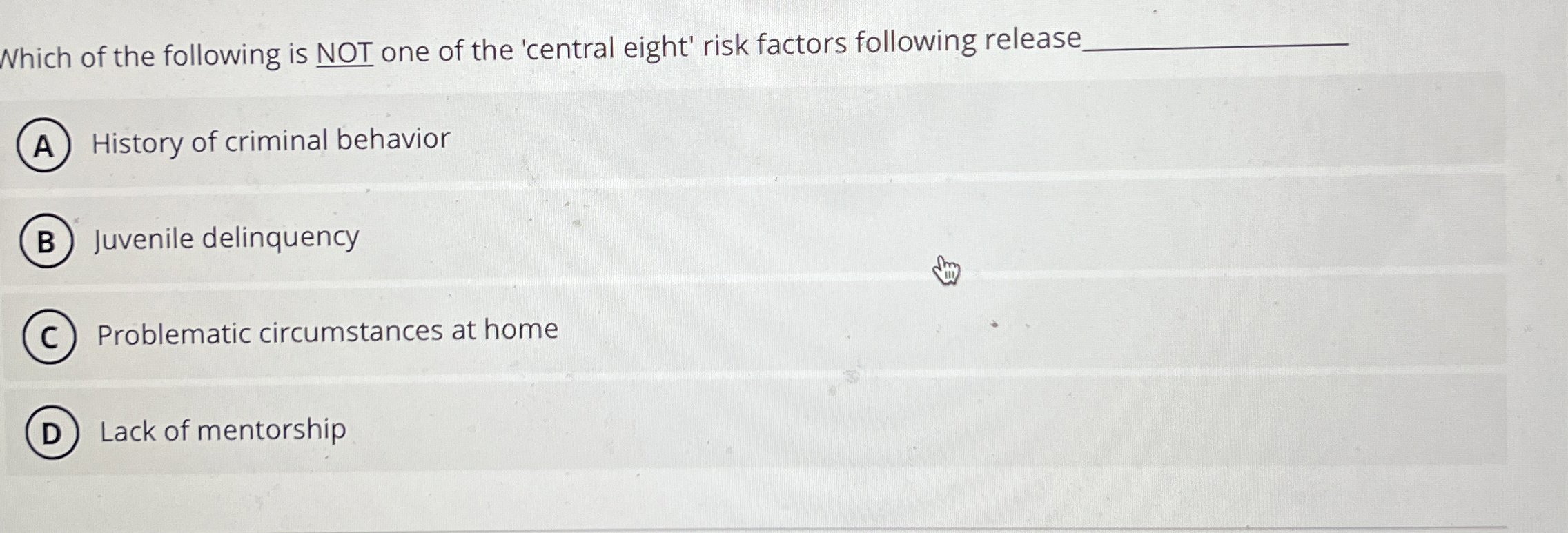Solved Which of the following is NOT one of the 'central | Chegg.com