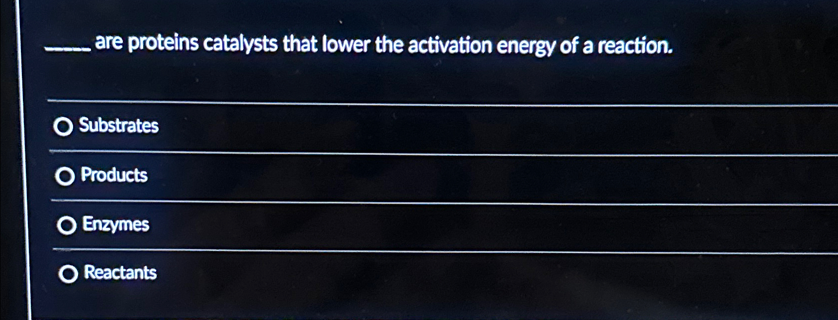 Solved are proteins catalysts that lower the activation | Chegg.com