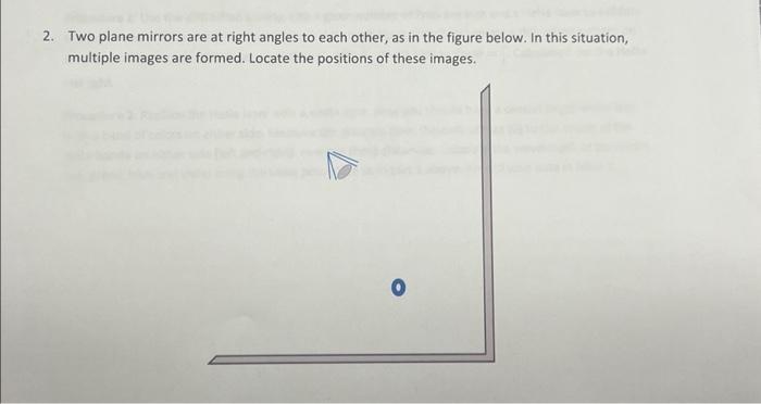 Solved 2. Two plane mirrors are at right angles to each | Chegg.com