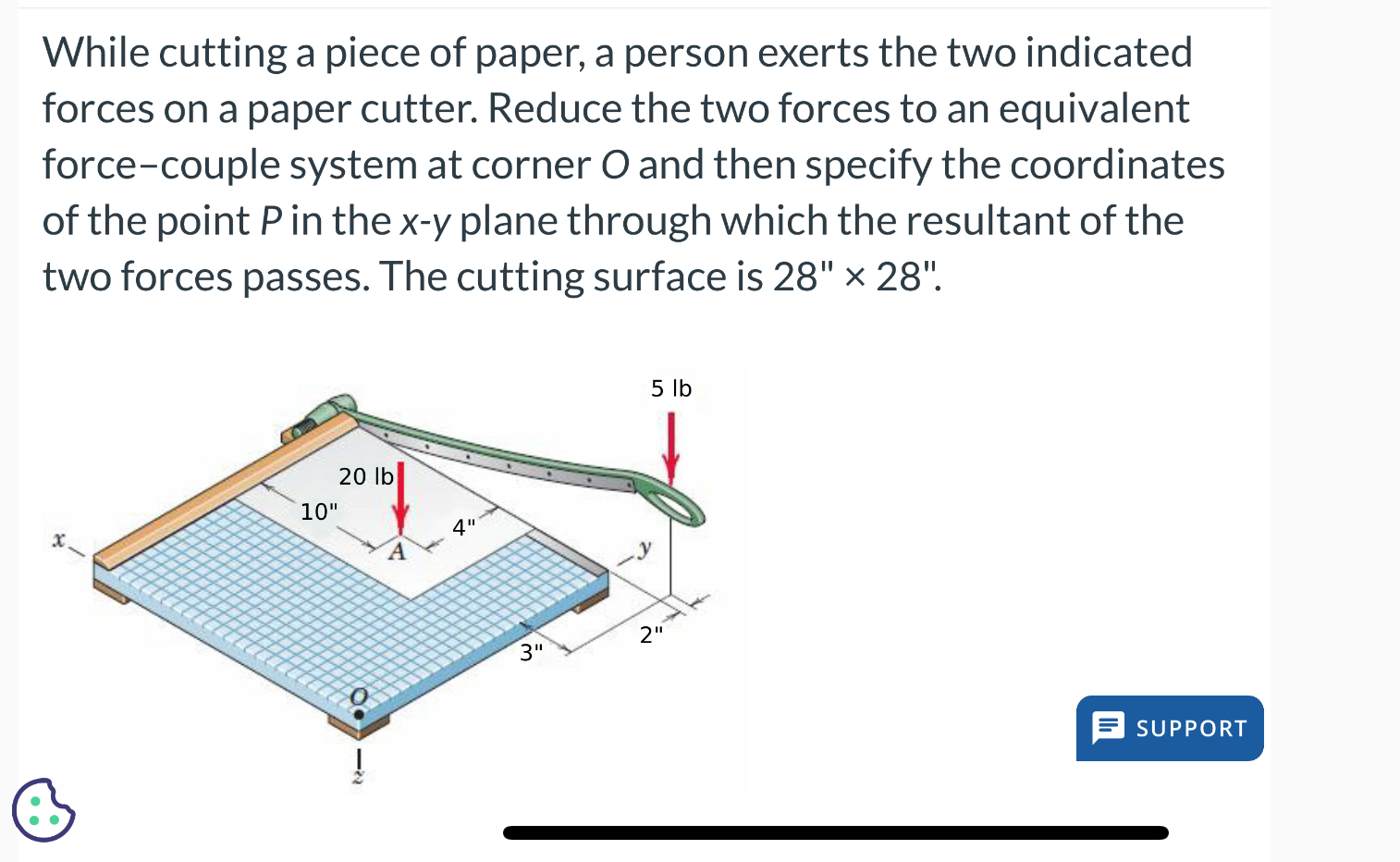 Solved While cutting a piece of paper, a person exerts the | Chegg.com