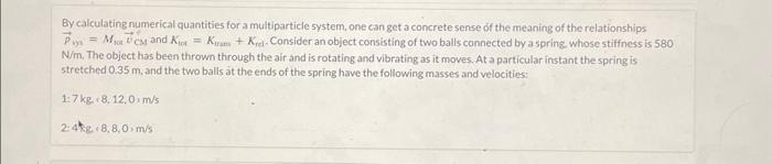 Solved By calculating numerical quantities for a | Chegg.com