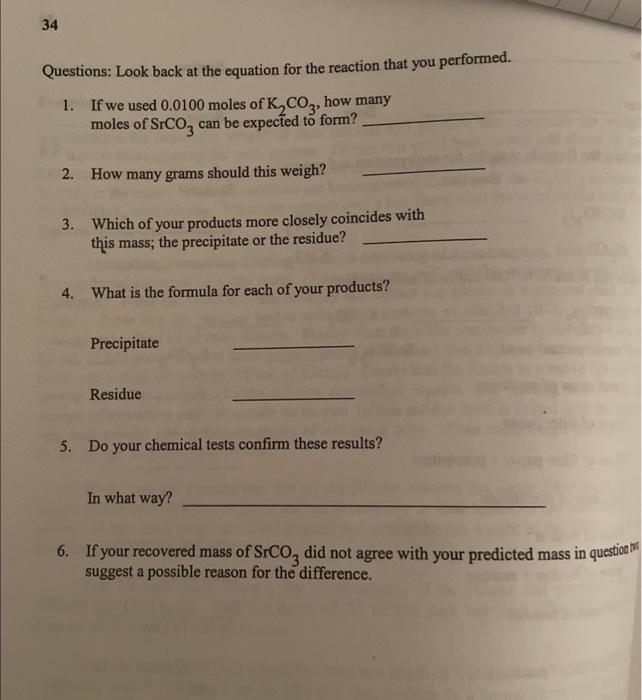 Solved Name Section Locker Date Score Determine the formula | Chegg.com