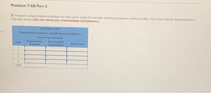 Solved Required information Problem 7-5B Determine | Chegg.com