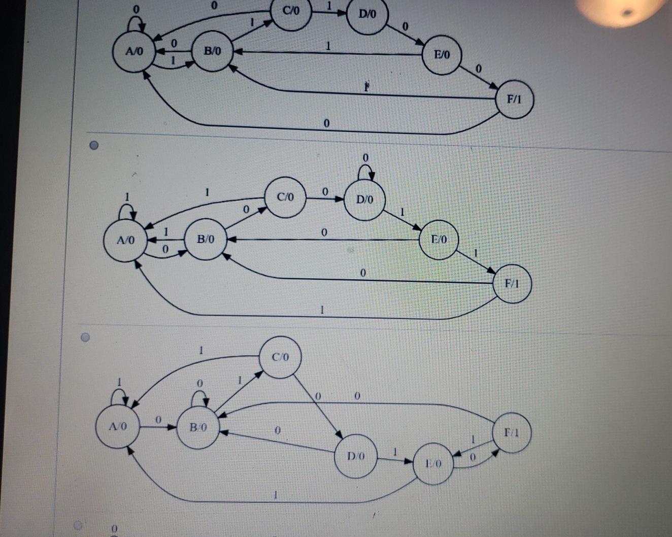 Solved Design the Moore-type state diagram for a "11001" | Chegg.com