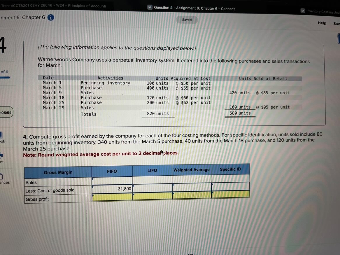 Solved Tran: ACCT&201 02HY 26046 - ﻿W24 - ﻿Principles of | Chegg.com