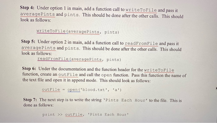 Solved Step 2: Document the first few lines of your program | Chegg.com