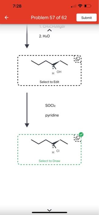 Solved Draw the products of the two step reaction sequence | Chegg.com
