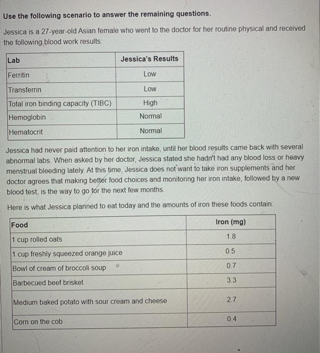 Solved Use the following scenario to answer the remaining | Chegg.com