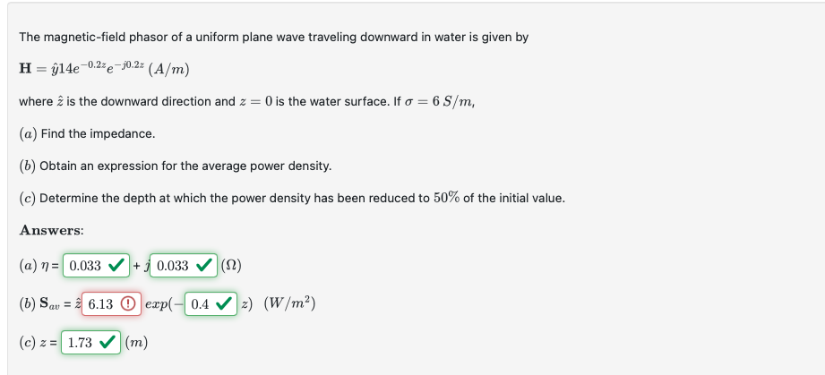 Solved The magnetic-field phasor of a uniform plane wave | Chegg.com