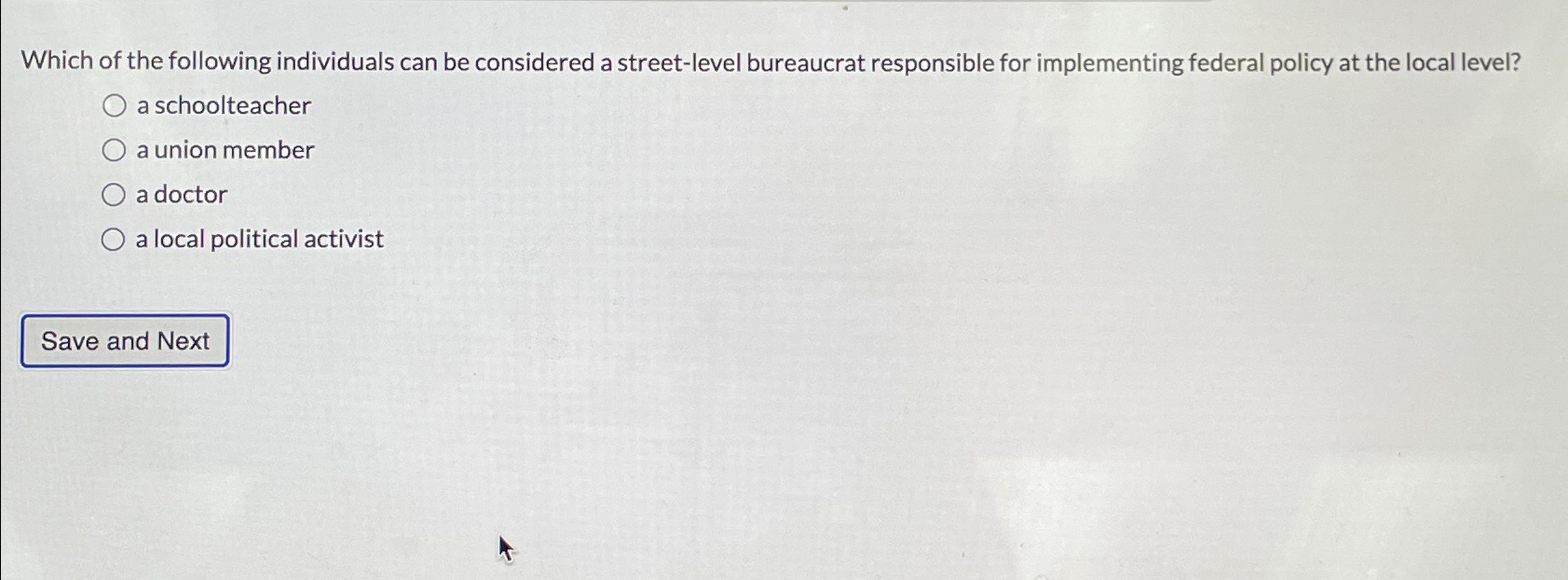 Solved Which of the following individuals can be considered | Chegg.com