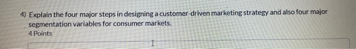 Solved 4) Explain the four major steps in designing a | Chegg.com