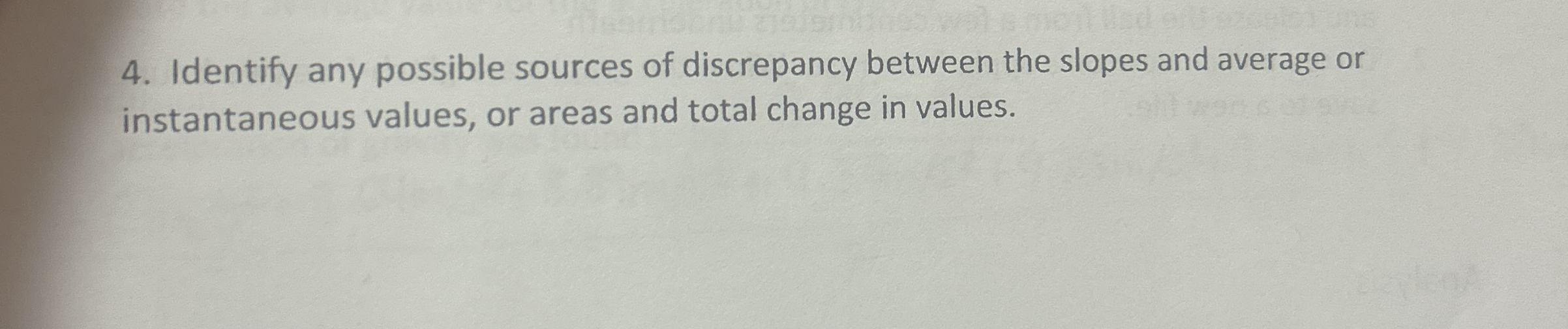 Solved Identify any possible sources of discrepancy between | Chegg.com