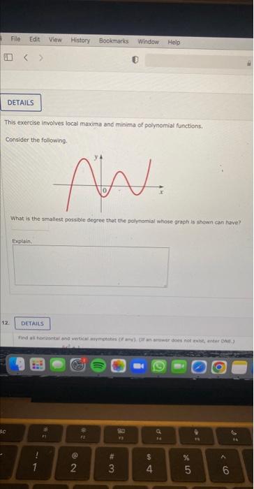Solved This exercise involves local maxima and minima of | Chegg.com