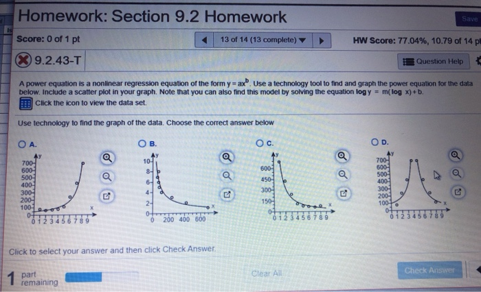 Solved Homework Section 9 2 Homework Is Score 0 Of 1 Pt 13