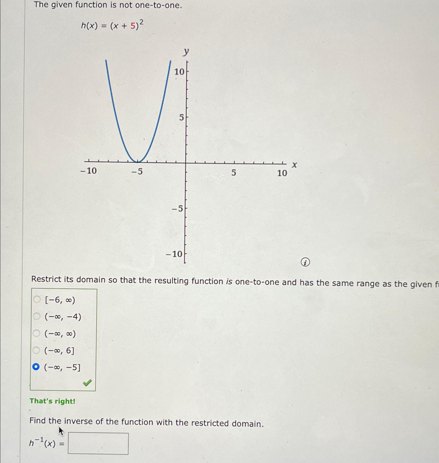Solved The given function is not | Chegg.com