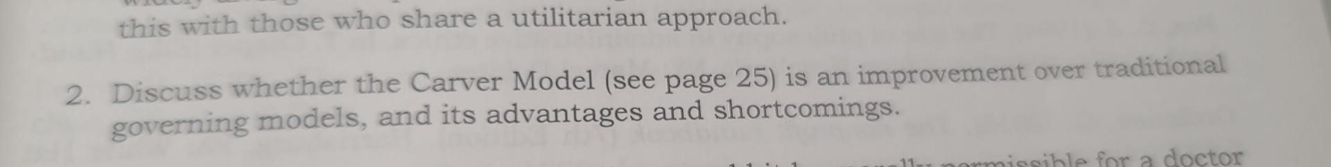 this with those who share a utilitarian approach. 2. | Chegg.com