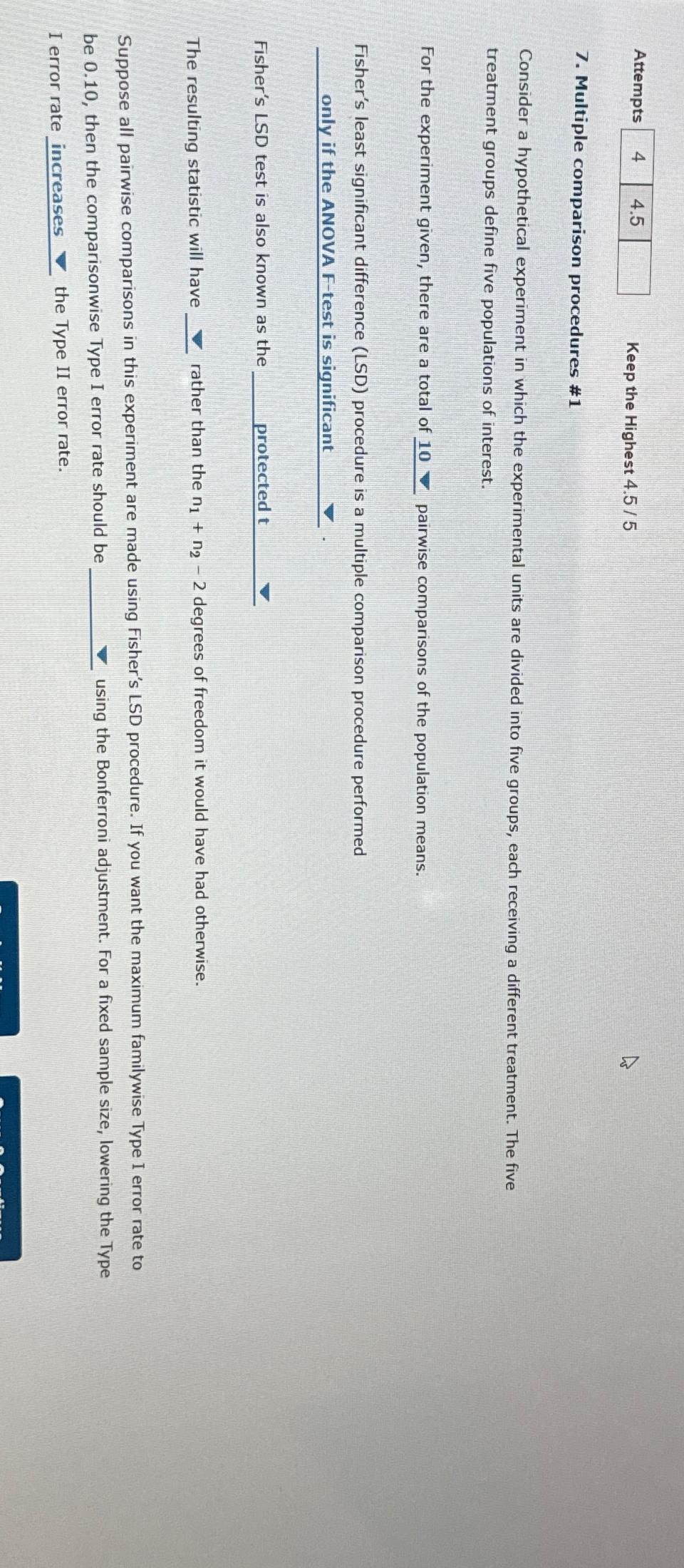 Solved Attempts44.5Keep the Highest 4.557. ﻿Multiple | Chegg.com