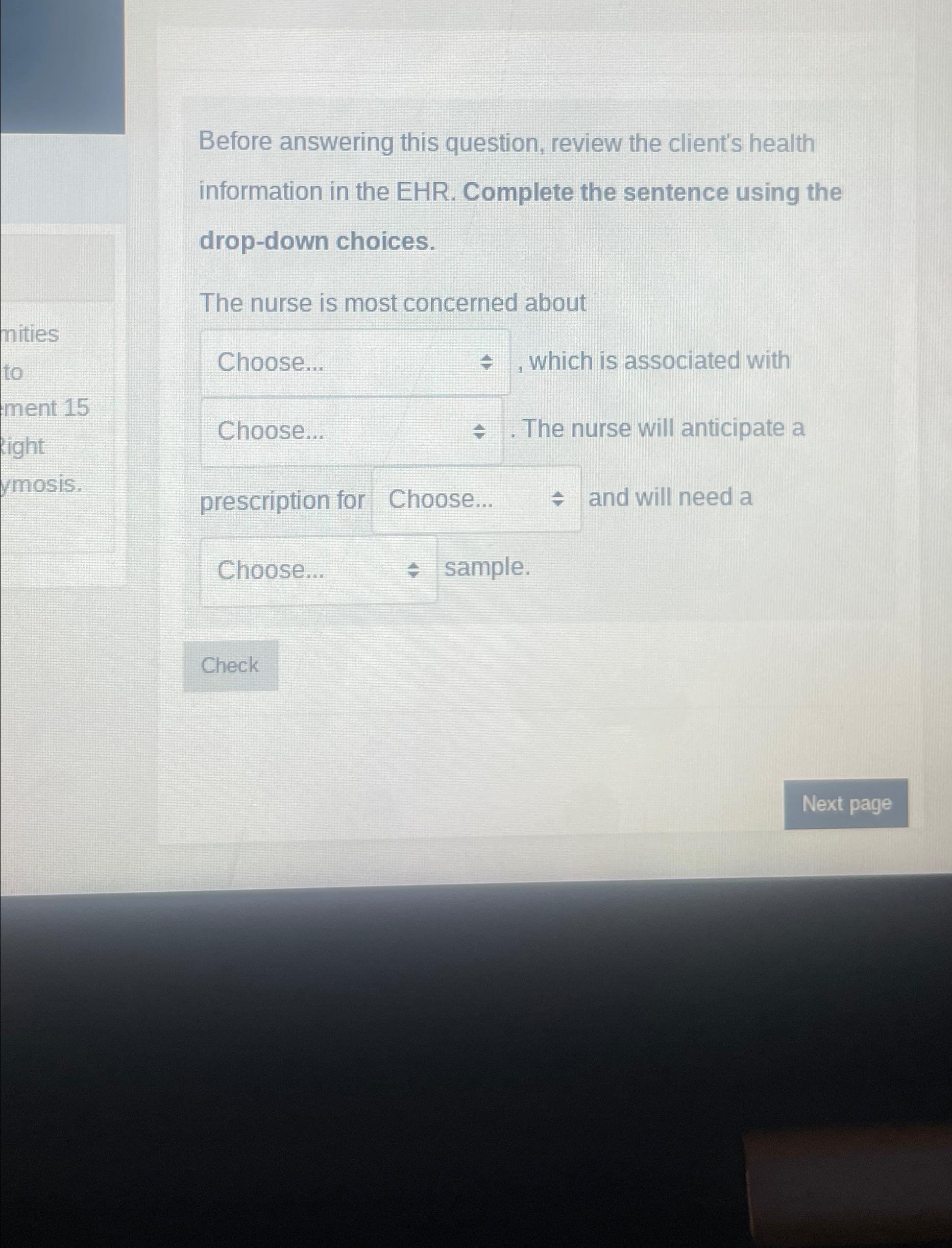 Before Answering This Question Review The Clients 