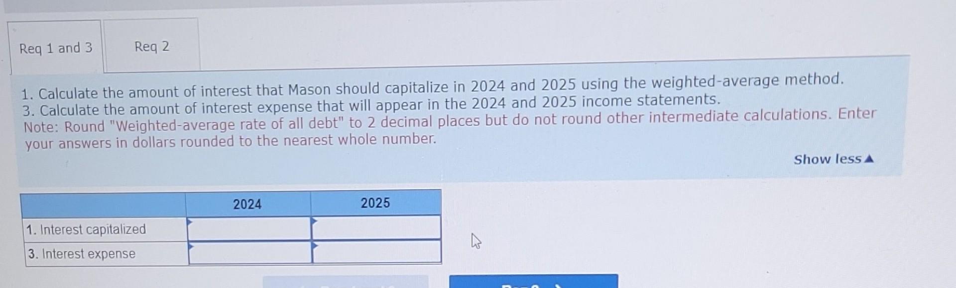 Solved Problem 10-10 (Algo) Interest capitalization; | Chegg.com