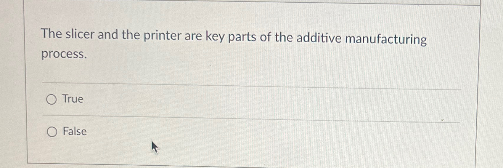 Solved The slicer and the printer are key parts of the | Chegg.com