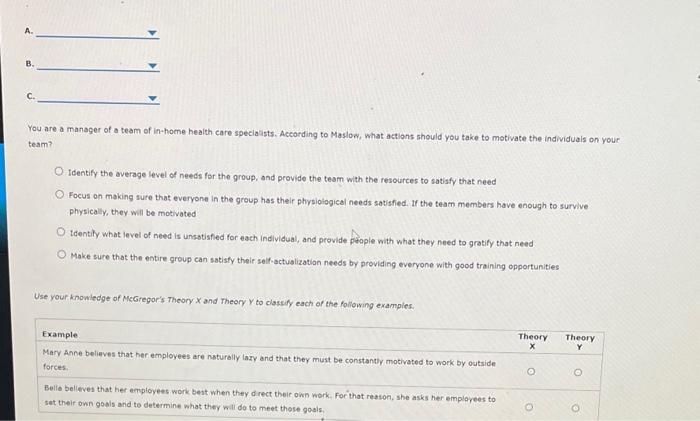 Solved Use your knowledge of Maslow's hierarchy of needs and | Chegg.com