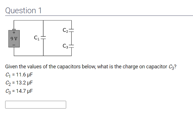 Solved Given the values of the capacitors below, what is the | Chegg.com