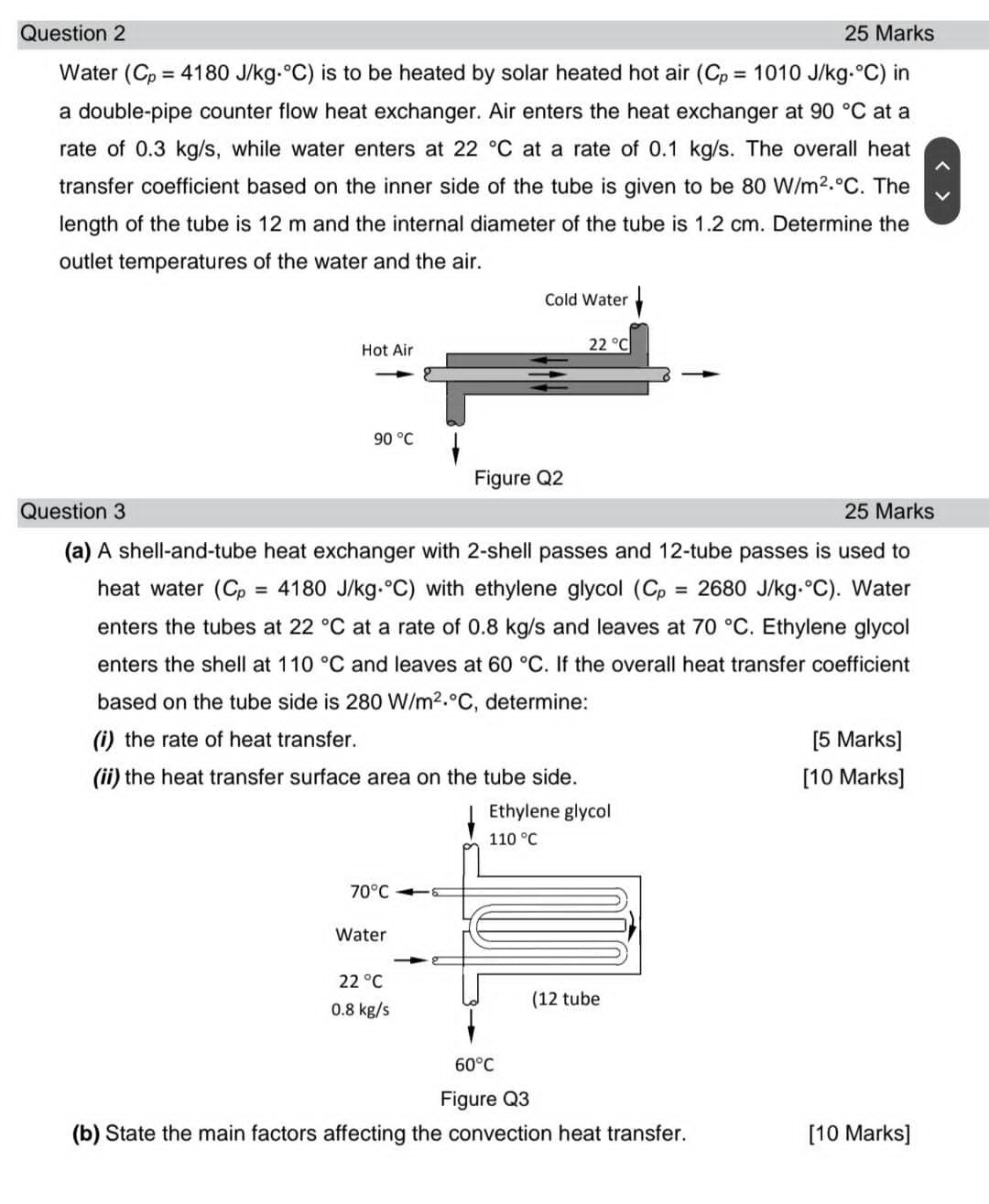 Solved Water (Cp=4180 J/kg⋅∘C) is to be heated by solar | Chegg.com