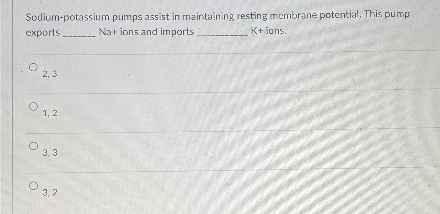 Solved Sodium-potassium pumps assist in maintaining resting | Chegg.com