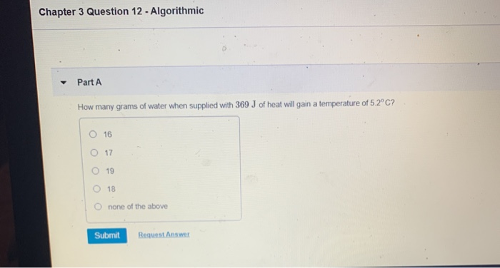 Solved Chapter 3 Question 12 - Algorithmic Part A How many | Chegg.com