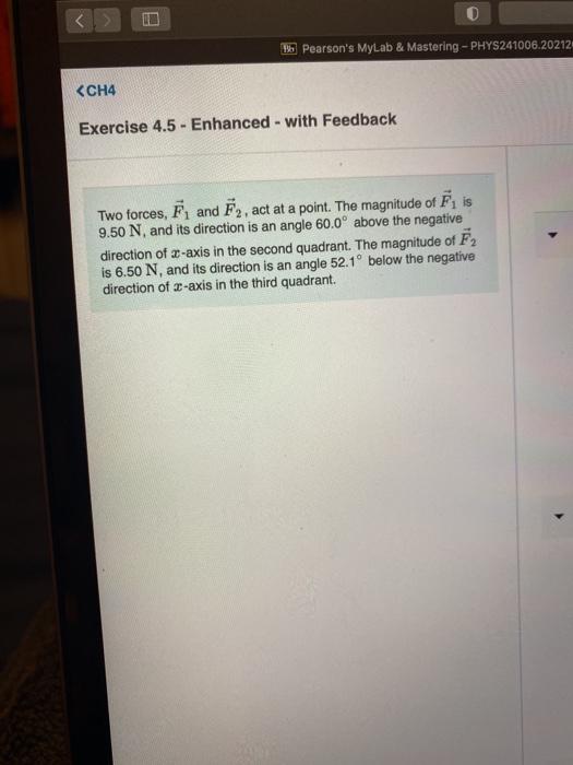 Solved 目 No Pearson's MyLab & Mastering - PHYS241006.20212 | Chegg.com